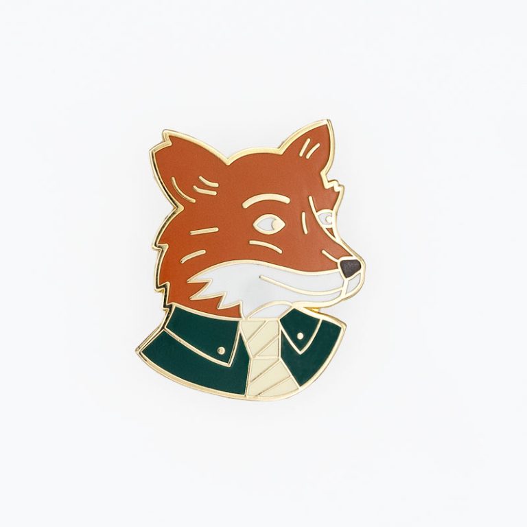 Fantastic Mr. Fox - Roald Dahl pin badge - i heart badges