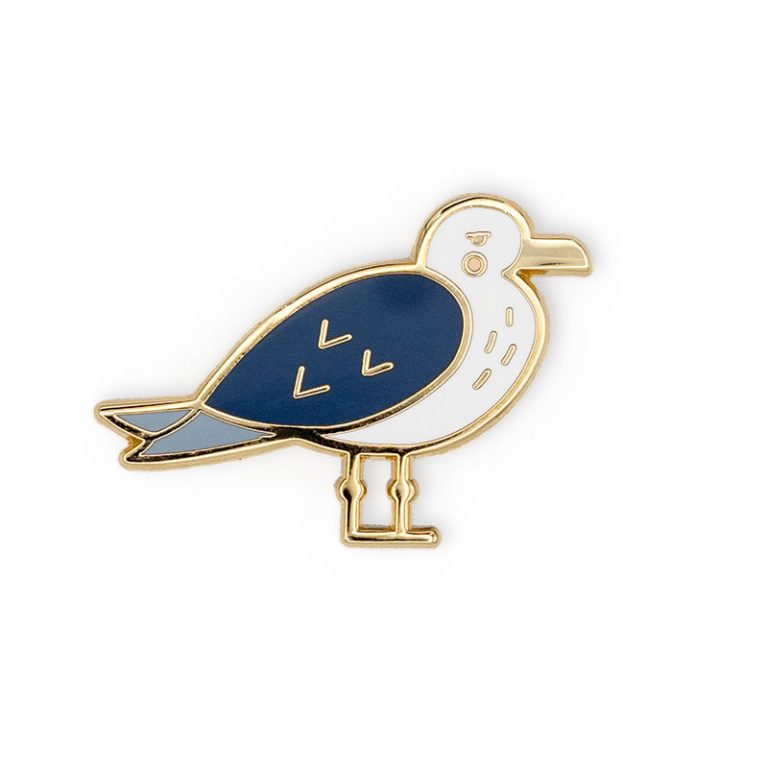 Gully the seagull pin badge - i heart badges