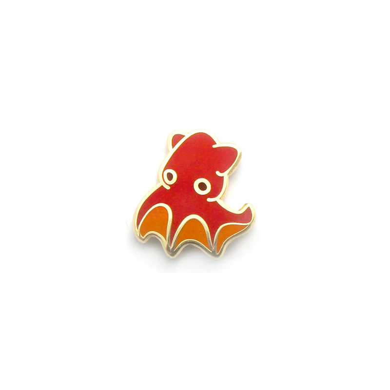 Mini Vampire Squid pin badge - i heart badges
