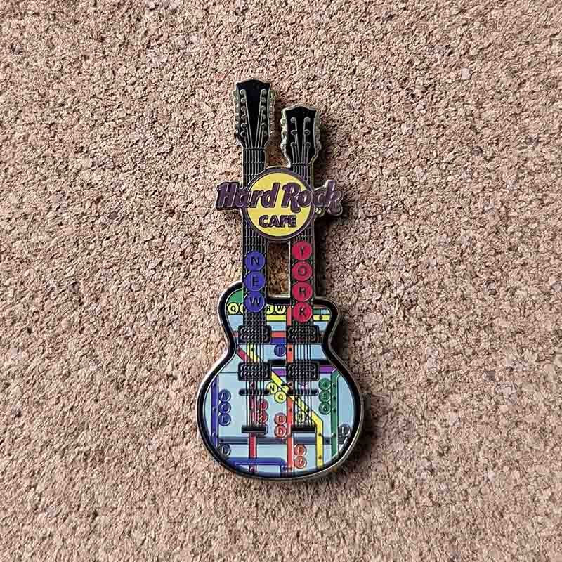 New York - subway guitar - Hard Rock Cafe vintage pin badge - i heart ...